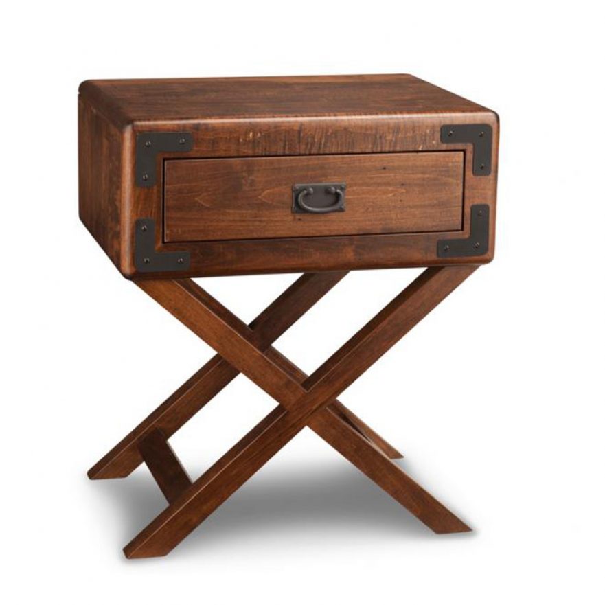 Saratoga X Base Night Stand - Rustic Bedroom Furniture I Home Envy