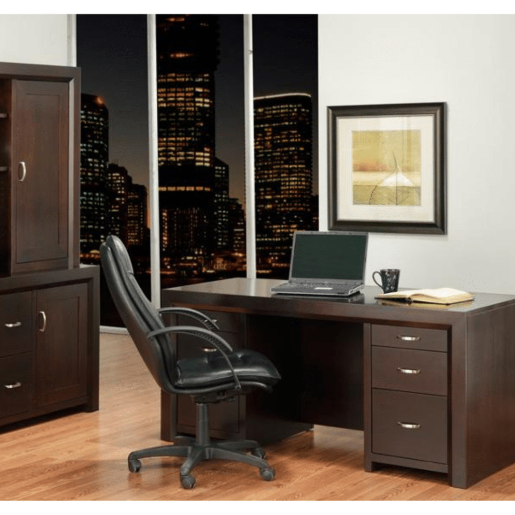 Contempo Executive Desk - Modern Wood Office Desk I Home Envy