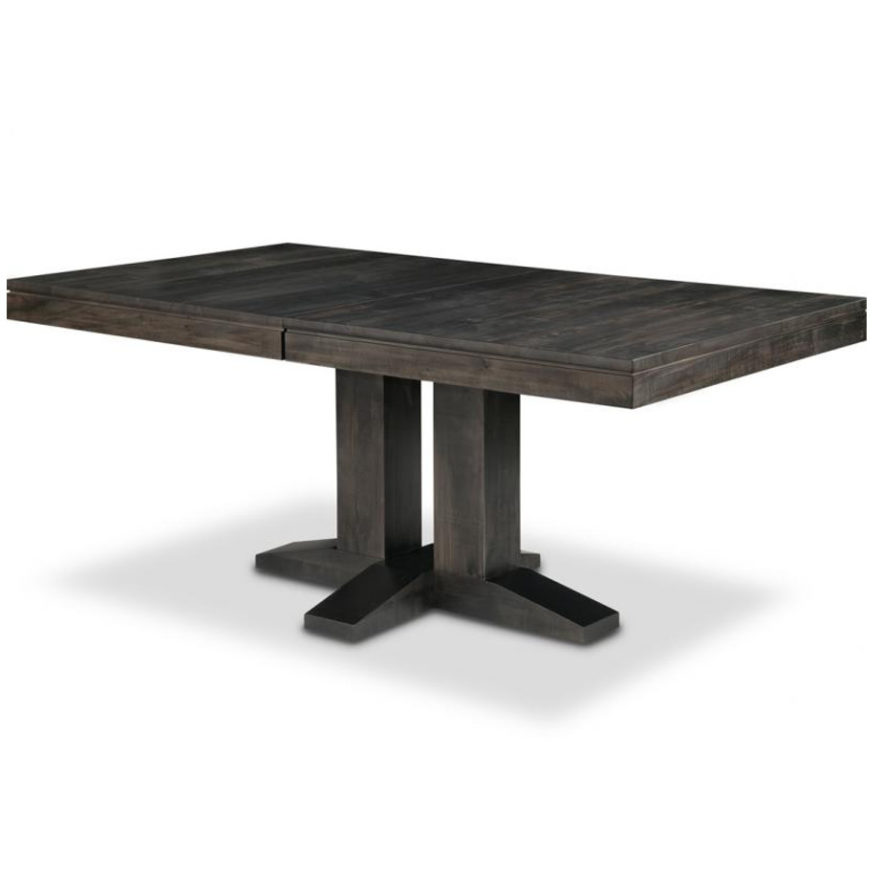 Steel City Trestle Table - Solid Rustic Wood Table I Home Envy