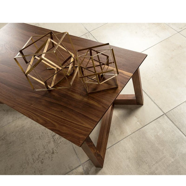 Zeus Coffee Table - Solid Walnut Wood Furniture I Home Envy