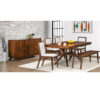 Tribeca Trestle Table - Solid Wood Modern Dining Table I Home Envy